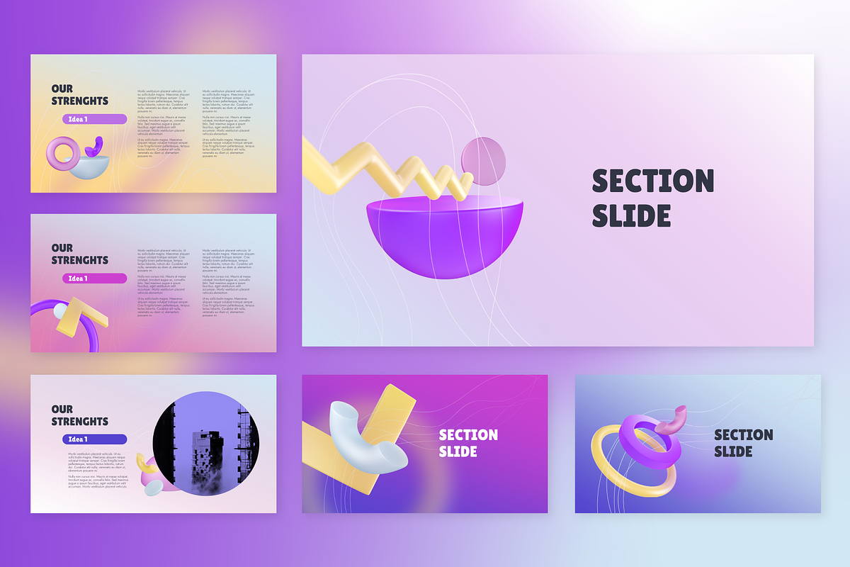 Volumetric 3D - PowerPoint Template, a Presentation Template by chio ...