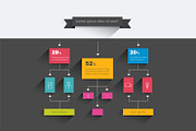 Infographics flowchart., a Work Illustration by VectorAN