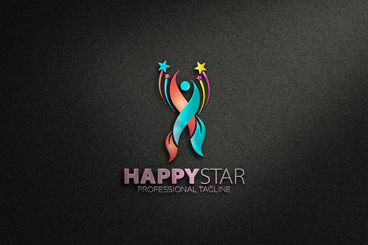 Happy Man Logo, a Branding & Logo Template by essegraphic