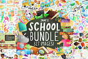 Watercolor School Clipart Bundle, an Education Illustration by DigitalArtsi