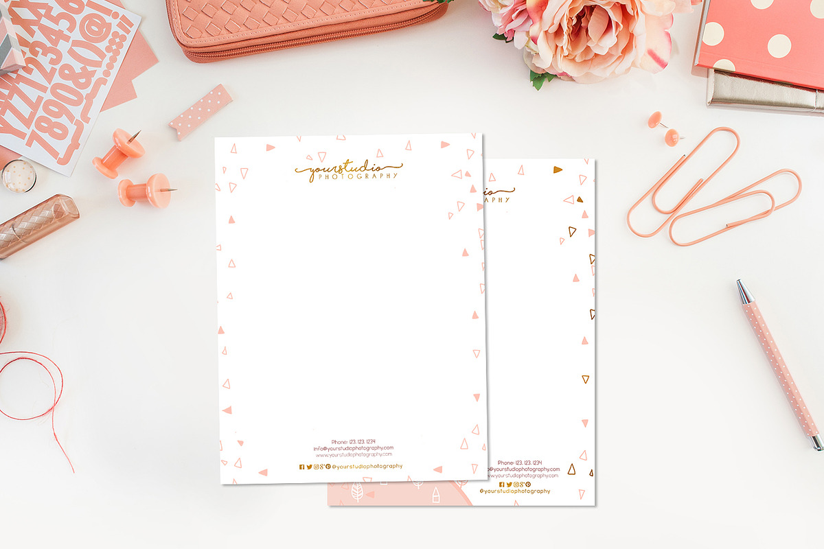 Letterhead Template | Cute Lines, a Stationery Template by Sleeklens