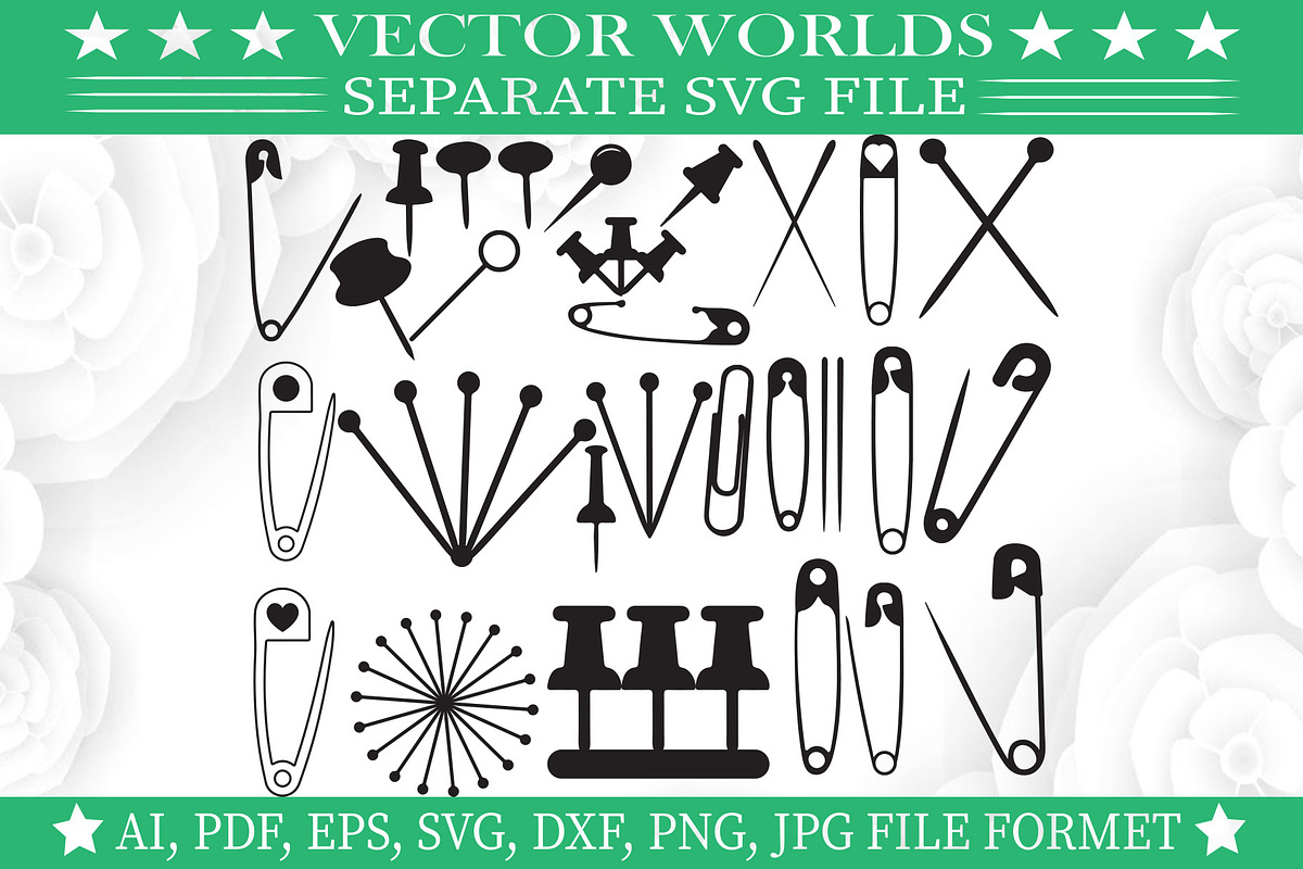 Safety Pin Svg, Safety, Pin Svg, an Object Graphic by VectorWorlds