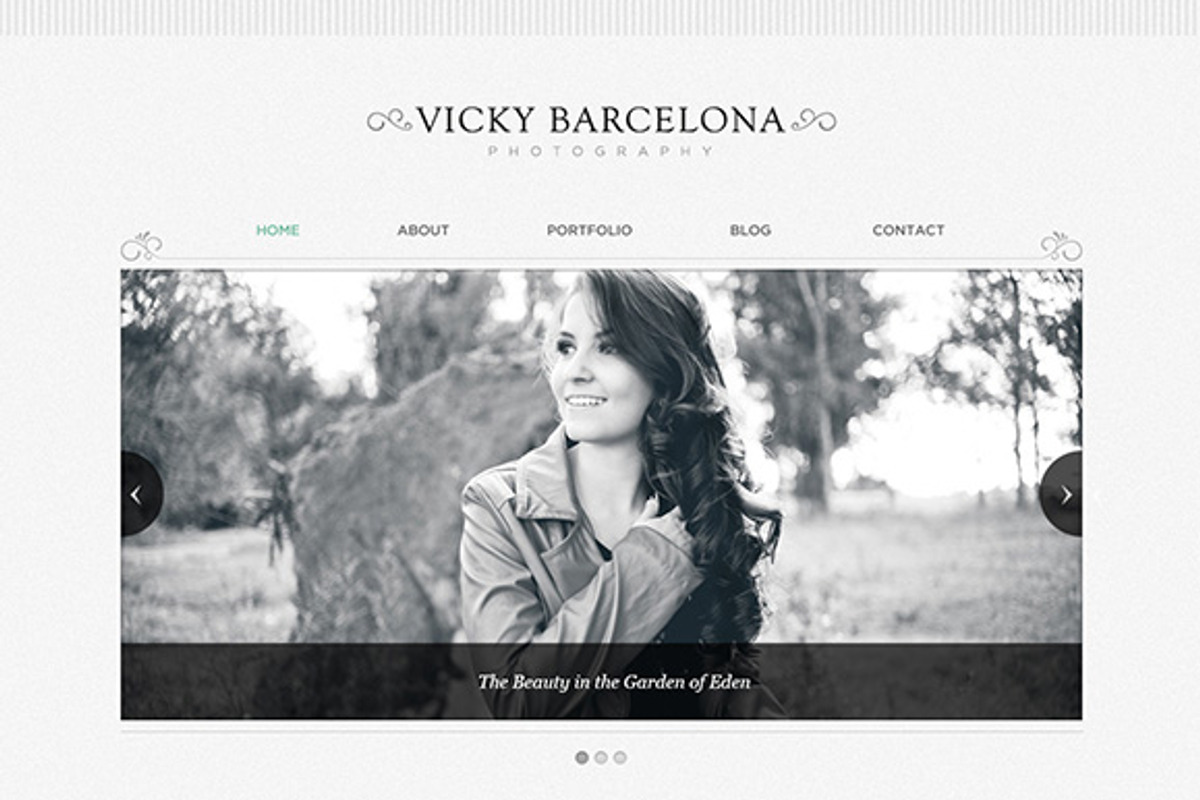 Vicky Barcelona - Elegant Portfolio, a WordPress Template by Maquina