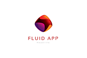 Fluid application logo., a Branding & Logo Template by Anton Akhmatov