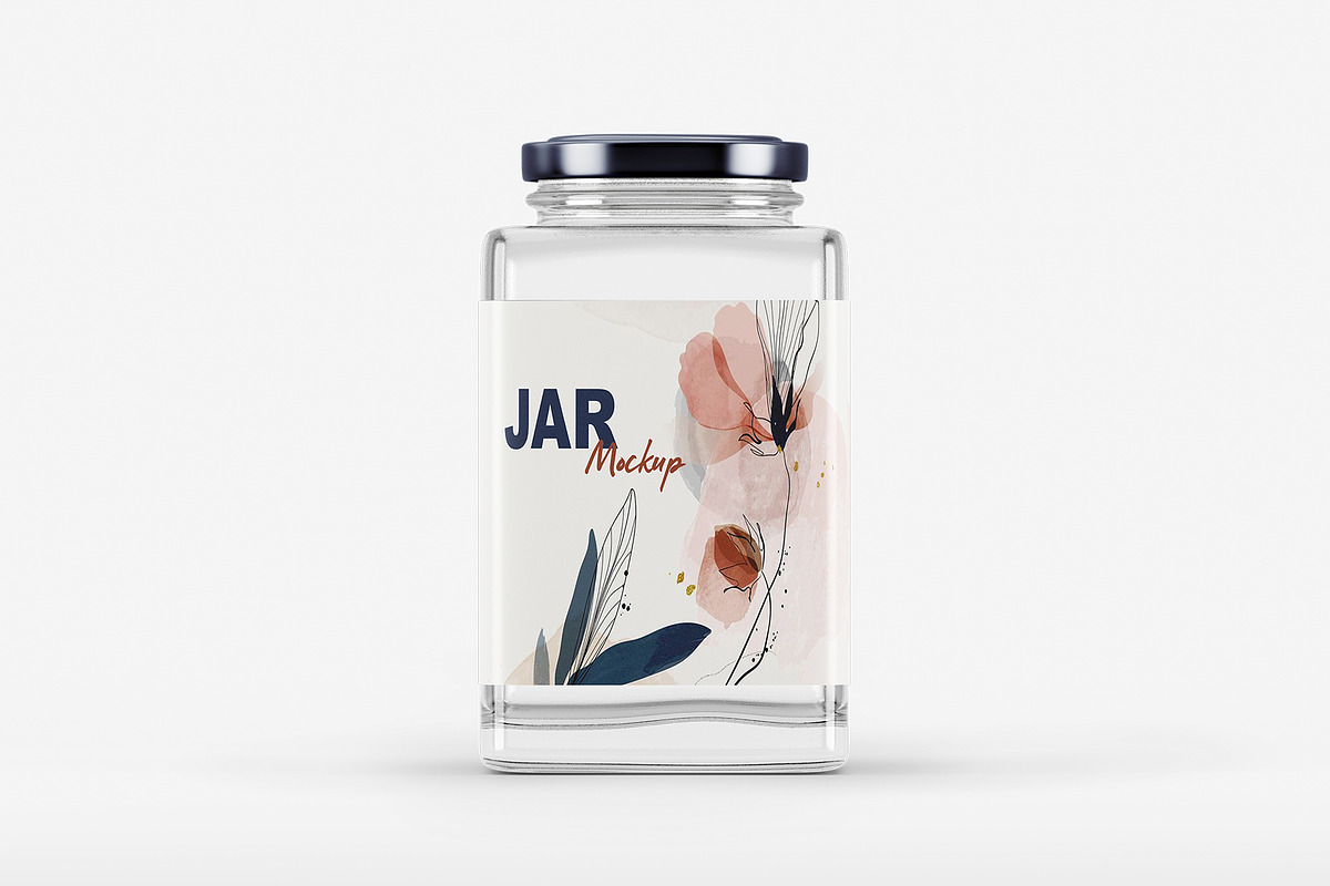 Glass Jar Mockup