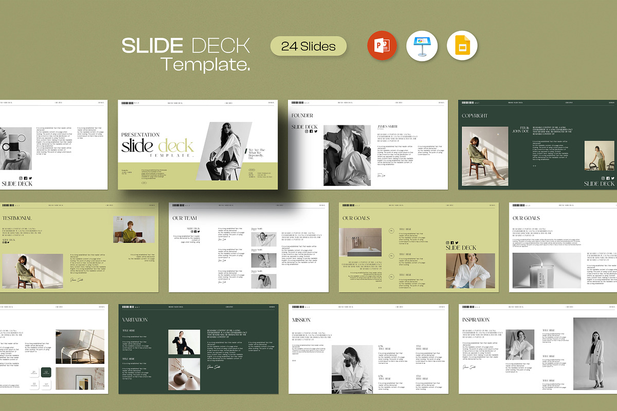 Slide Deck Presentation Template, a Presentation Template by ...