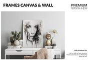 Canvas & Frame Mockup, a Mockup by mock-ups