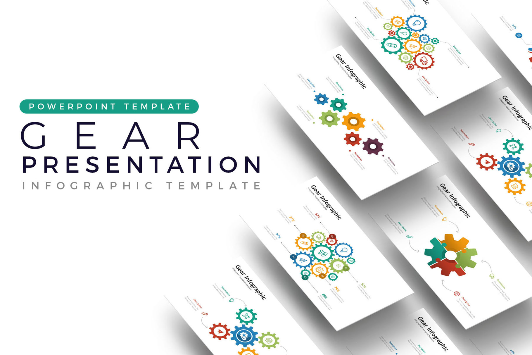 Gear Presentation - Infographic, a Presentation Template by Digitcase x ...