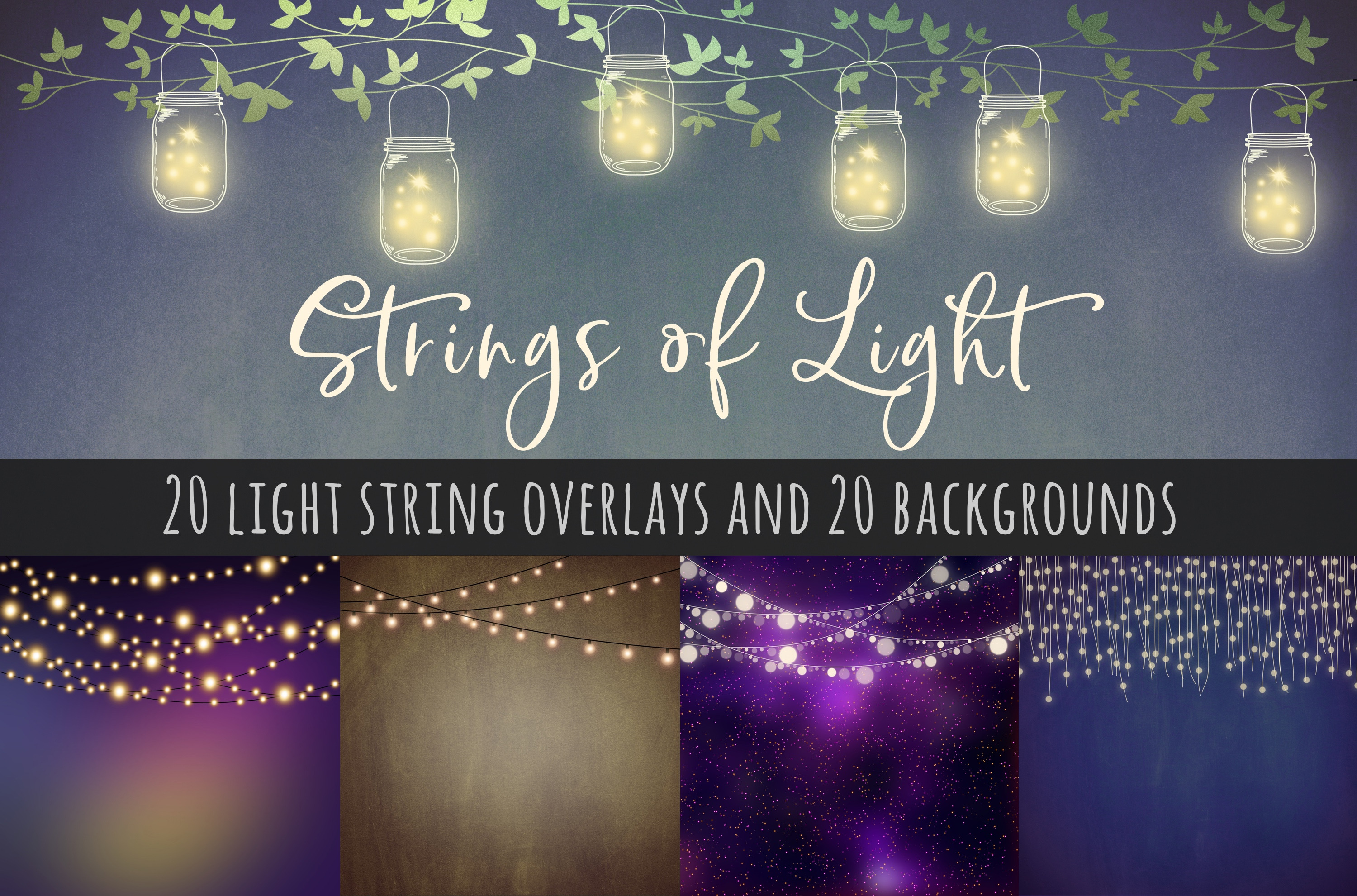 Strings of light overlays, an Object Graphic by Paper Farms