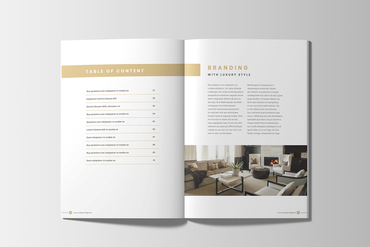 Luxury Lifestyle Magazine/LookBook, a Magazine Template by Layout Design