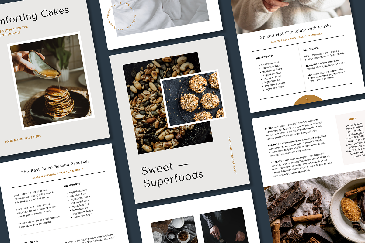 Canva Cookbook Template