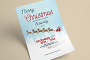 Christmas Snow Day Flyer, a Flyer Template by Harrell Design Studio