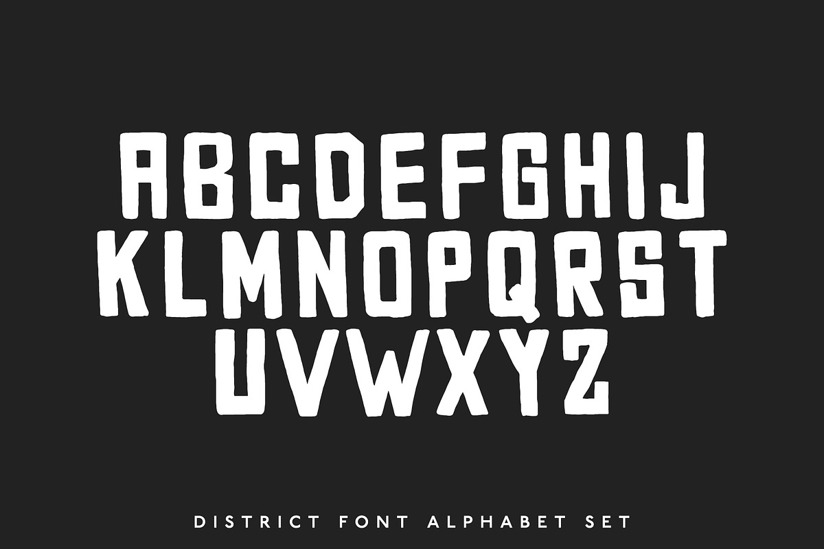 District Block — A Street Block Font, a Font by Millieangelo