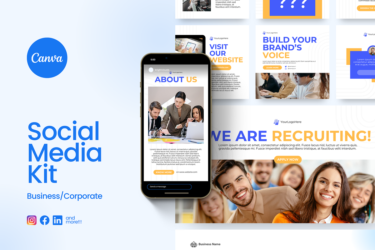 Social Media Kit | Posts and Banners, a Social Media Template by Studio ...