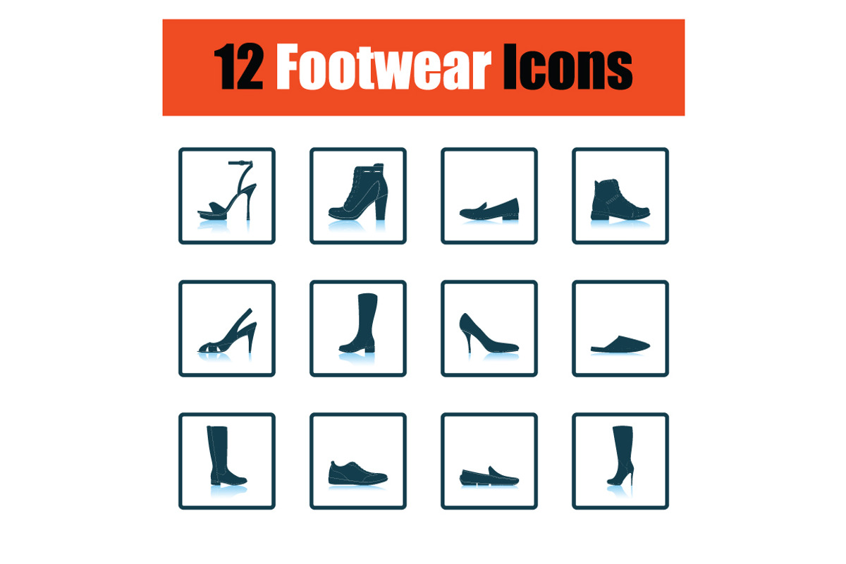 Set of footwear icons, an Icon by Pavel Vectors | Creative Market