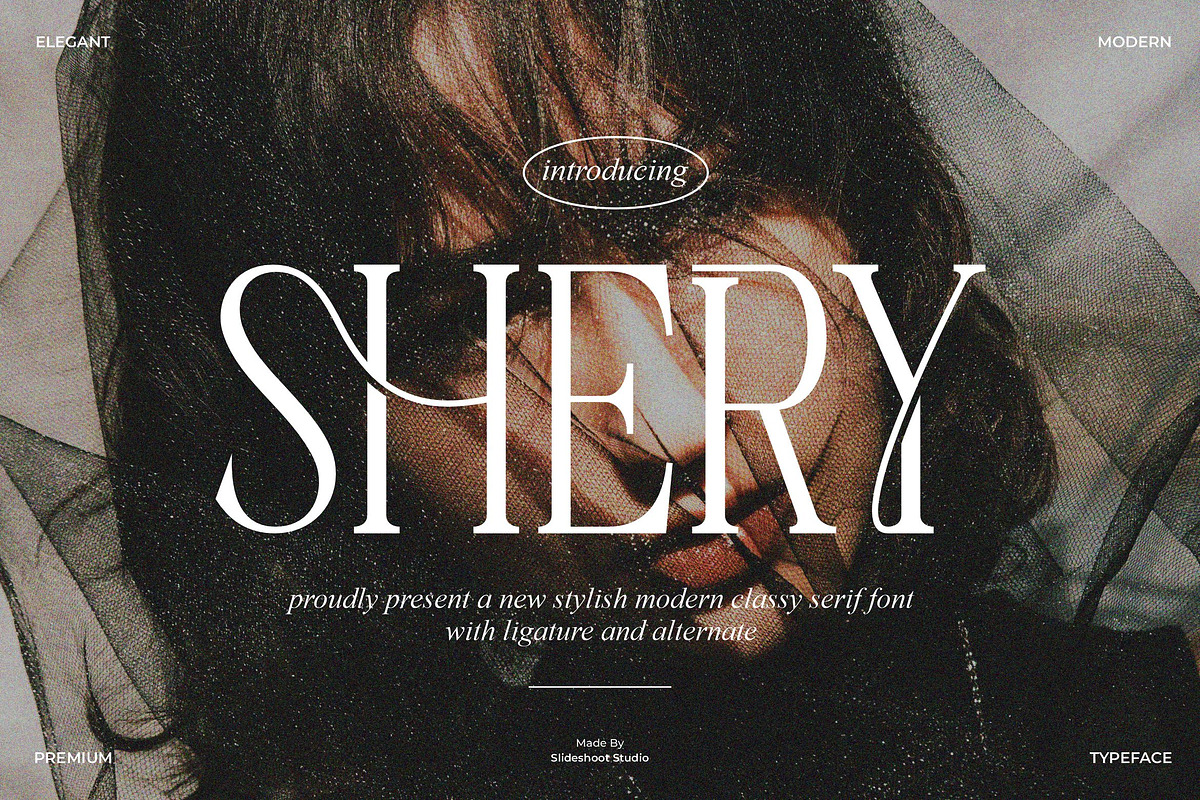 Shery || Vintage Serif Font, a Serif Font by Slide Shoot | Creative Market
