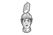 brick flying on head in helmet | Object Illustrations ~ Creative Market
