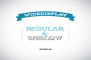 WideDisplay Regular&Shadow, a Slab Serif Font by Gaslight
