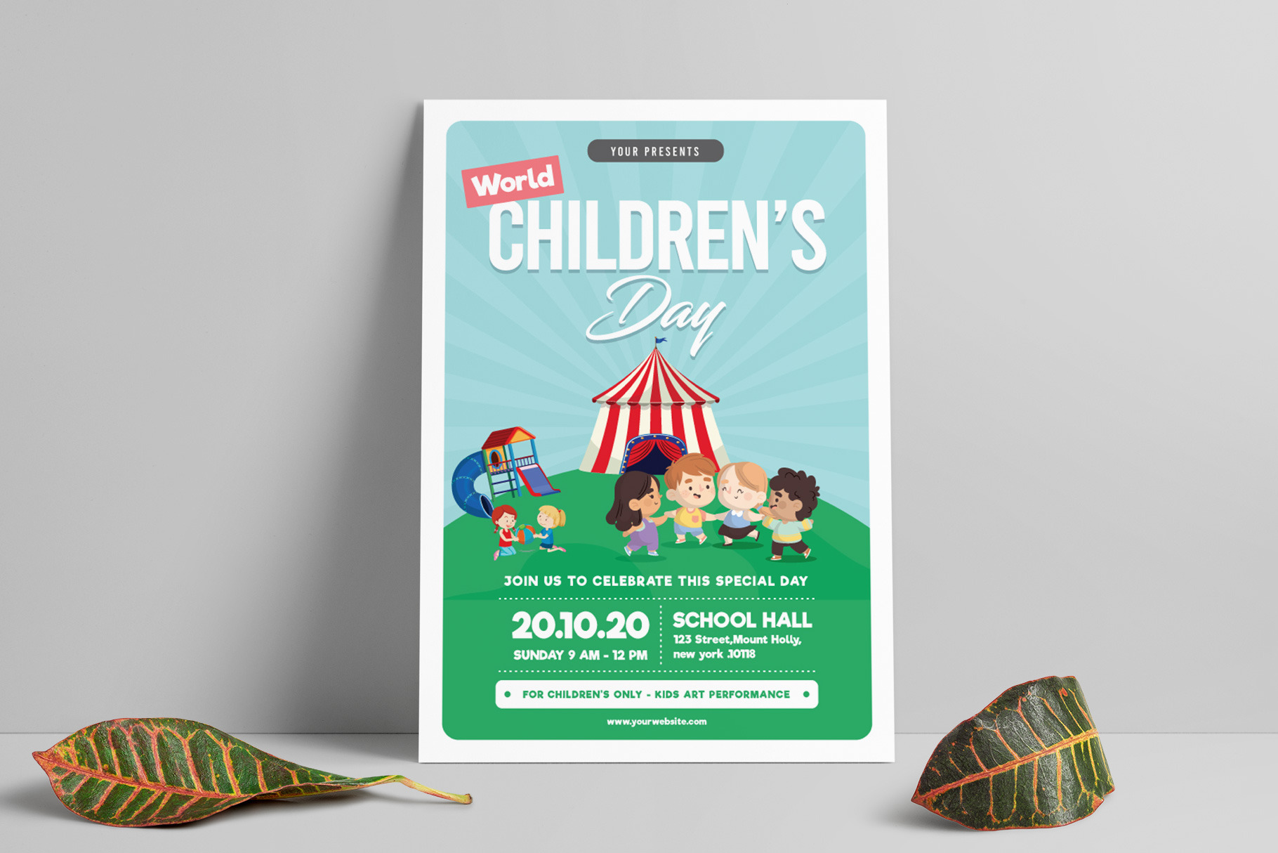 Children's Day Flyer Template, a Flyer Template by VictorThemes