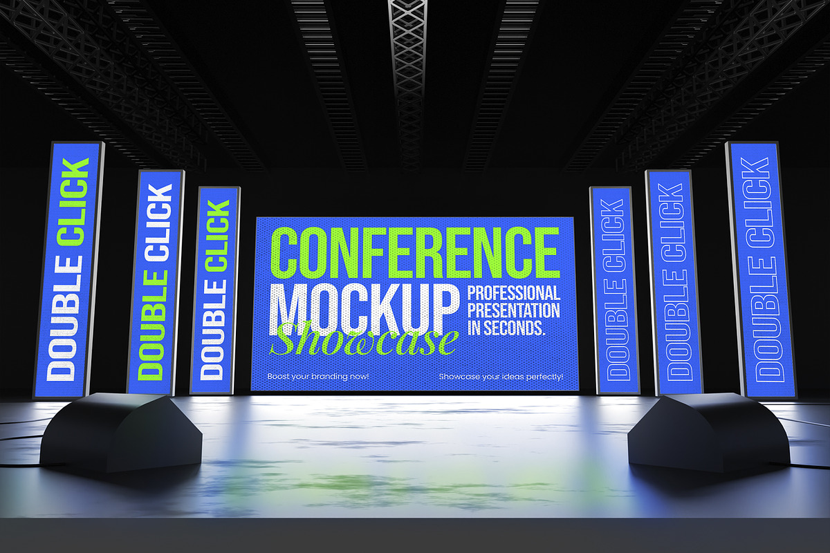 Conference Mockup, an Advertising Mockup by Unerispace