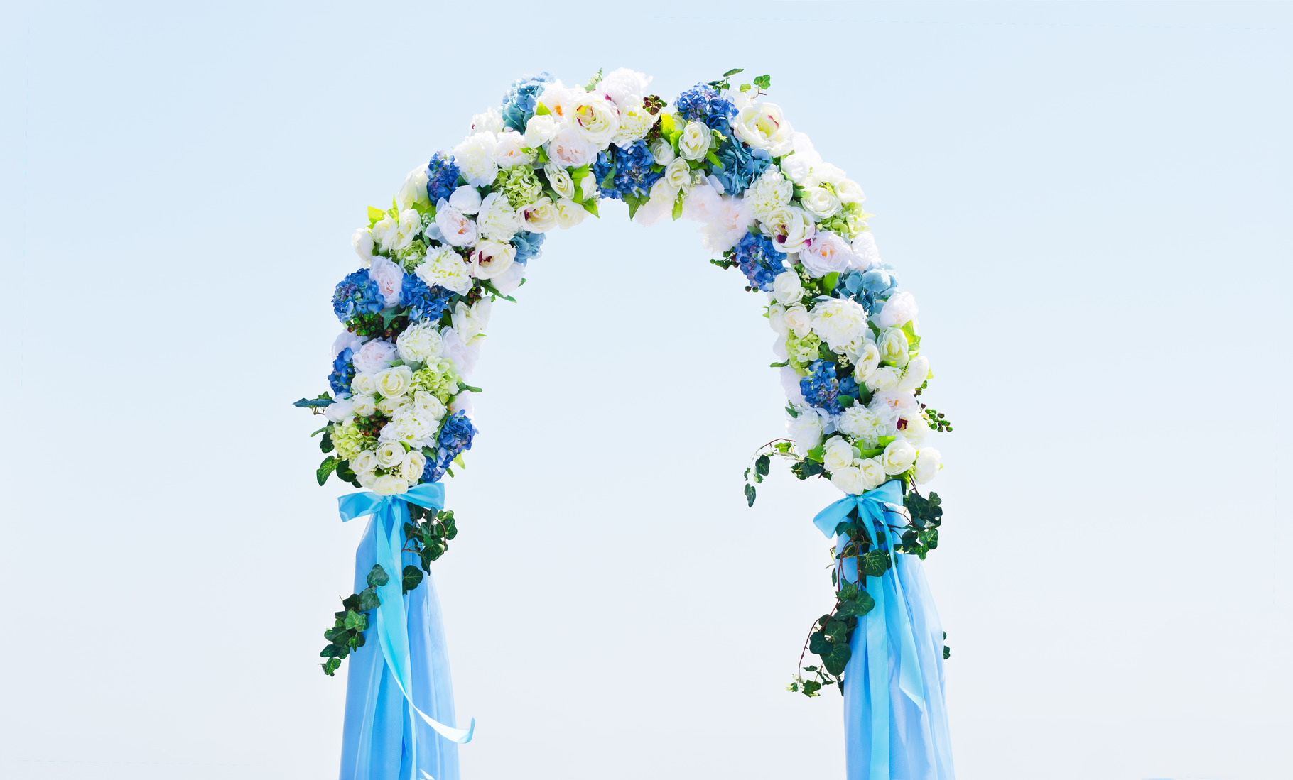Wedding archway featuring sky, blue, and arch | Holiday Stock Photos ...