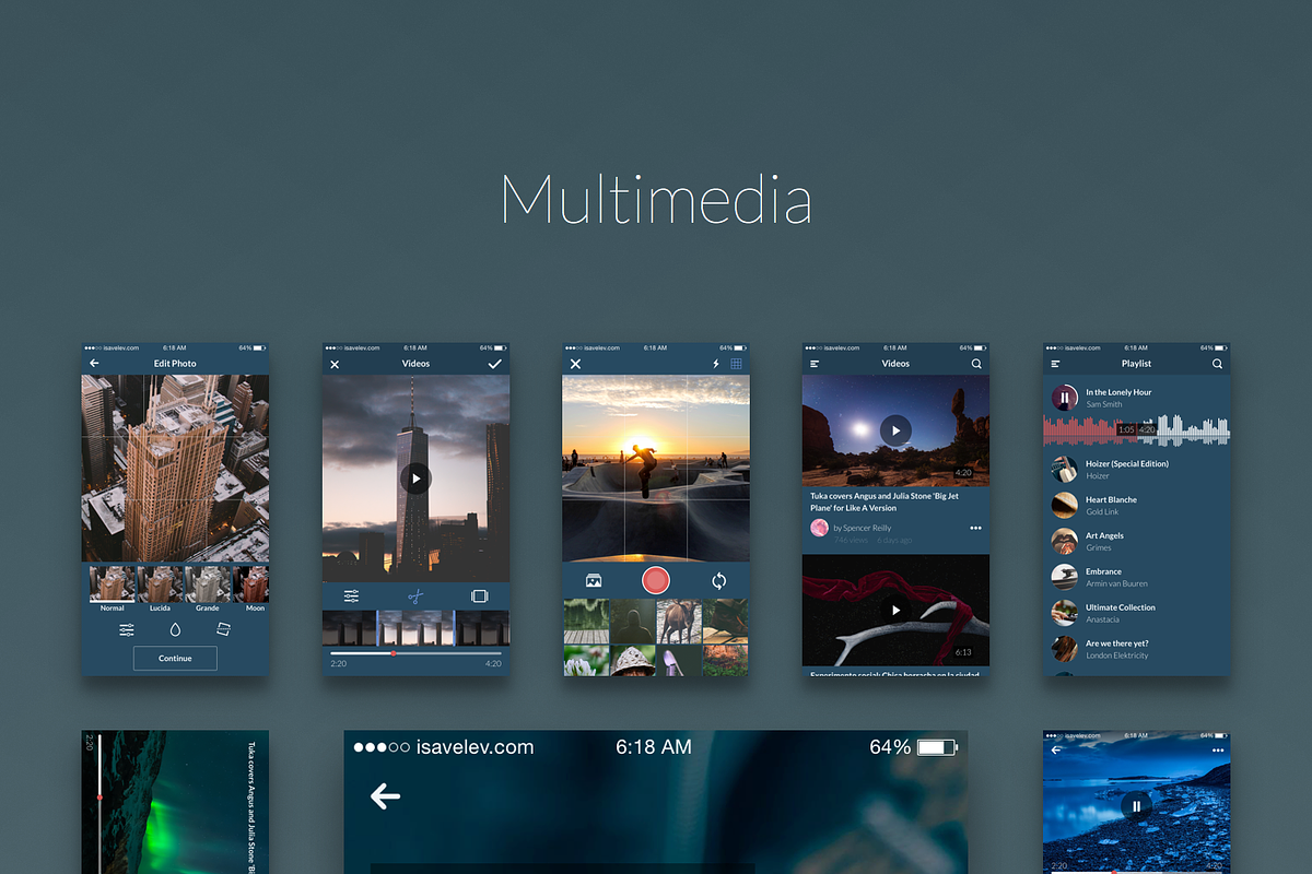 Kama - Mobile UI Kit, an UI Kit Template by isavelev.com