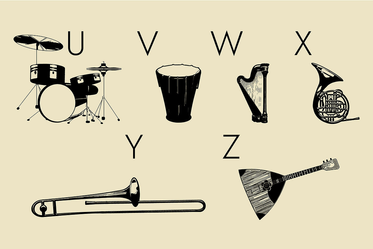 Music Instruments Dingbats Font