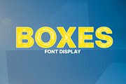 Boxes Display Font