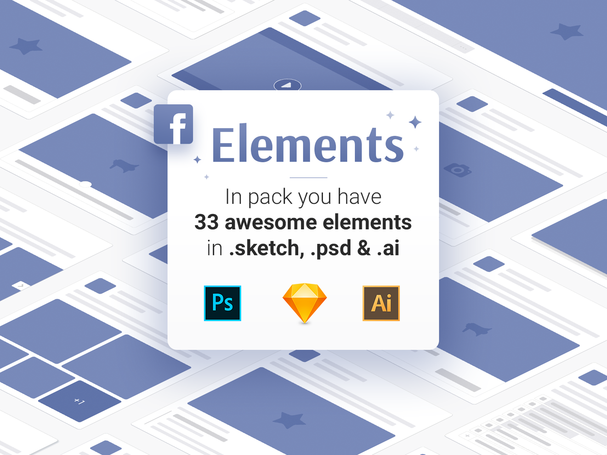 Facebook Templates + Mockups, a Social Media Template by IO Design