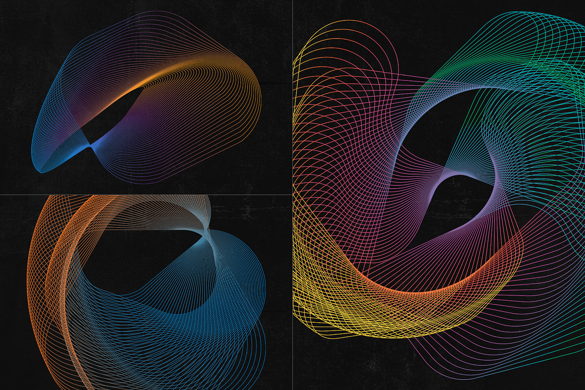 225 Wireframe Vector and PNG Elements