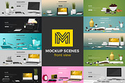 Mockupper Front View complete Scenes, an iPhone Mockup by Sentavio
