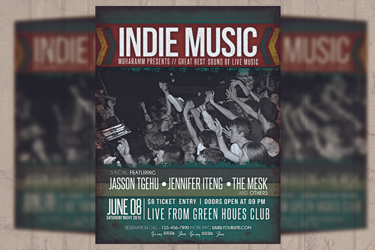 Indi Music Flyer / Poster, a Flyer Template by Septian