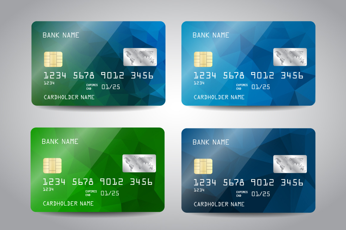Credit Card Templates, an Object Graphic by Juksy