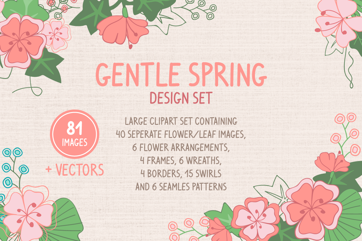 Gentle Spring Design set, a Graphic by Picture Perfect