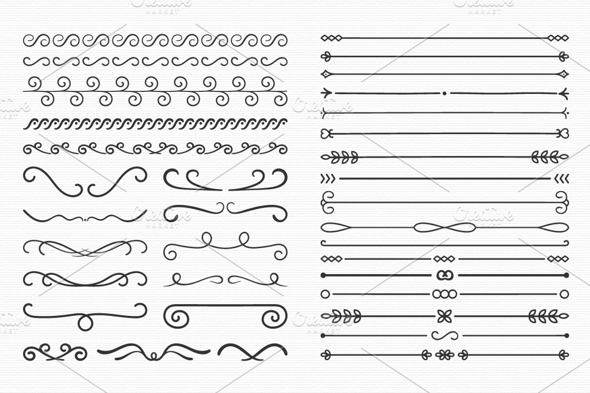 Hand Drawn Dividers, a Graphic by PixMarket