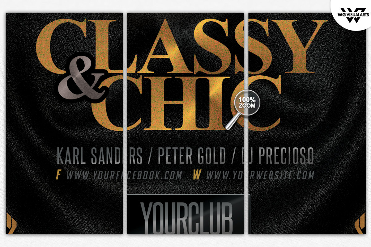 CLASSY And CHIC Flyer Template, a Flyer Template by WG DESIGN