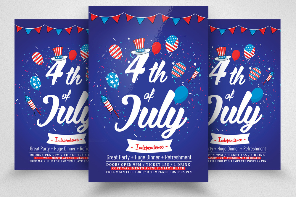 Happy Independence Day Flyer, a Flyer Template by Business Flyers