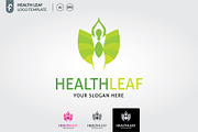 Health leaf logo template | Branding & Logo Templates ~ Creative Market