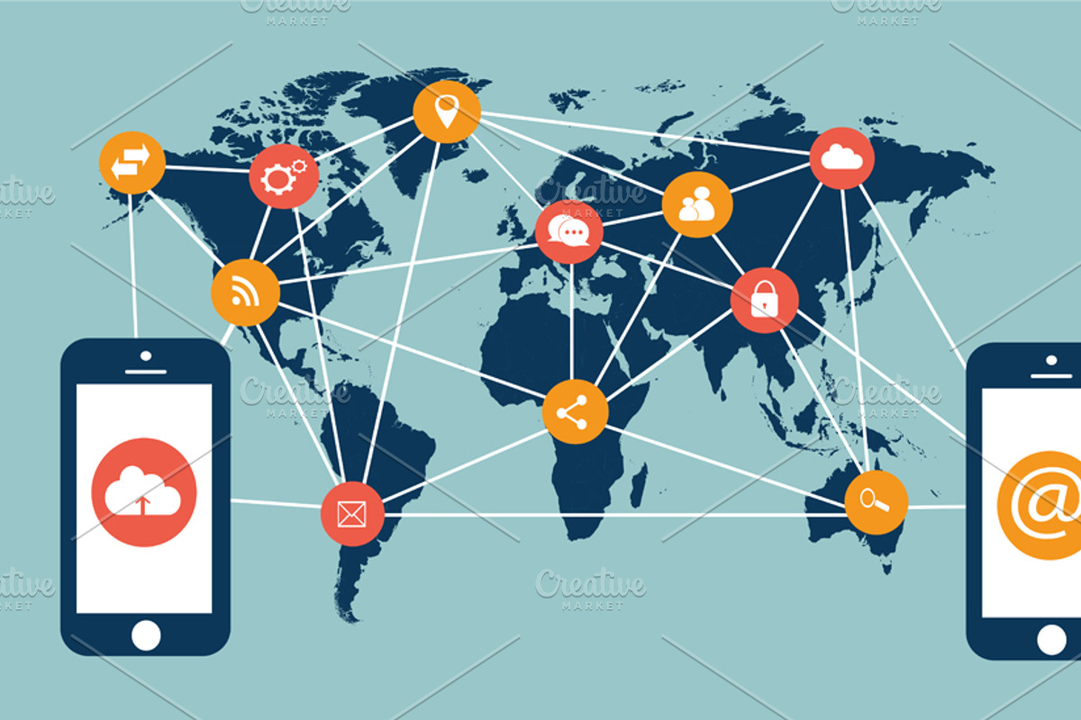 Mobile phone infographics, an Icon by TeaGraphicDesign | Creative Market