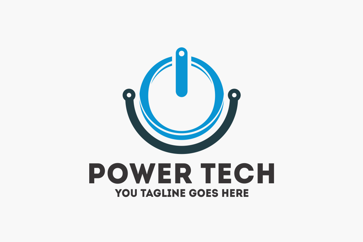 Power Tech Logo, a Branding & Logo Template by Brandlogo | Creative Market