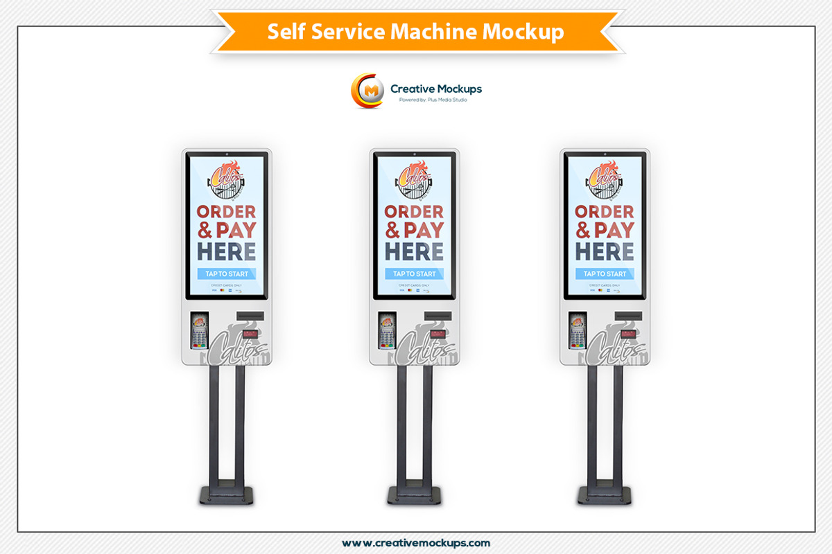 Self Service Machine Mockup, a Mockup by Plus Media