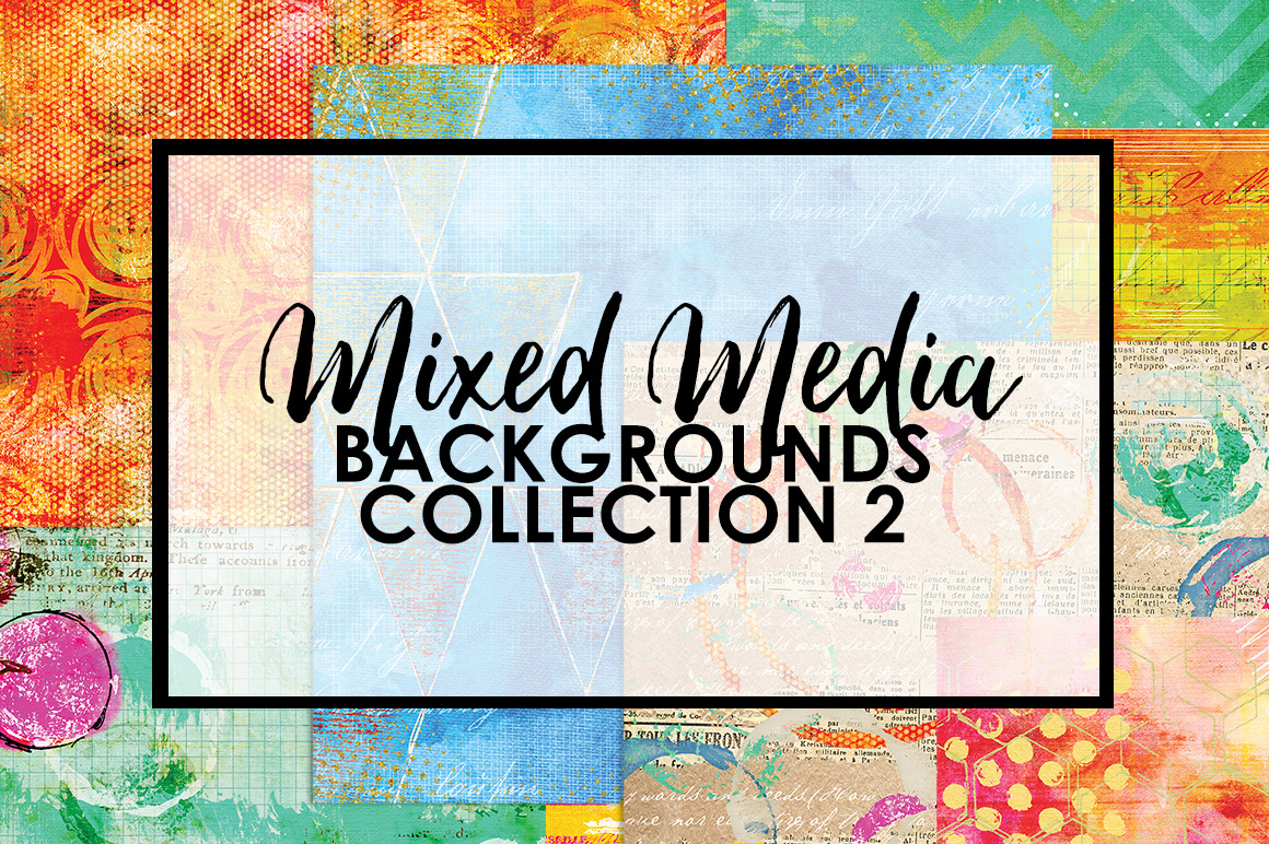 Mixed Media Backgrounds 2, a Texture Graphic by Polka Dot Pixels