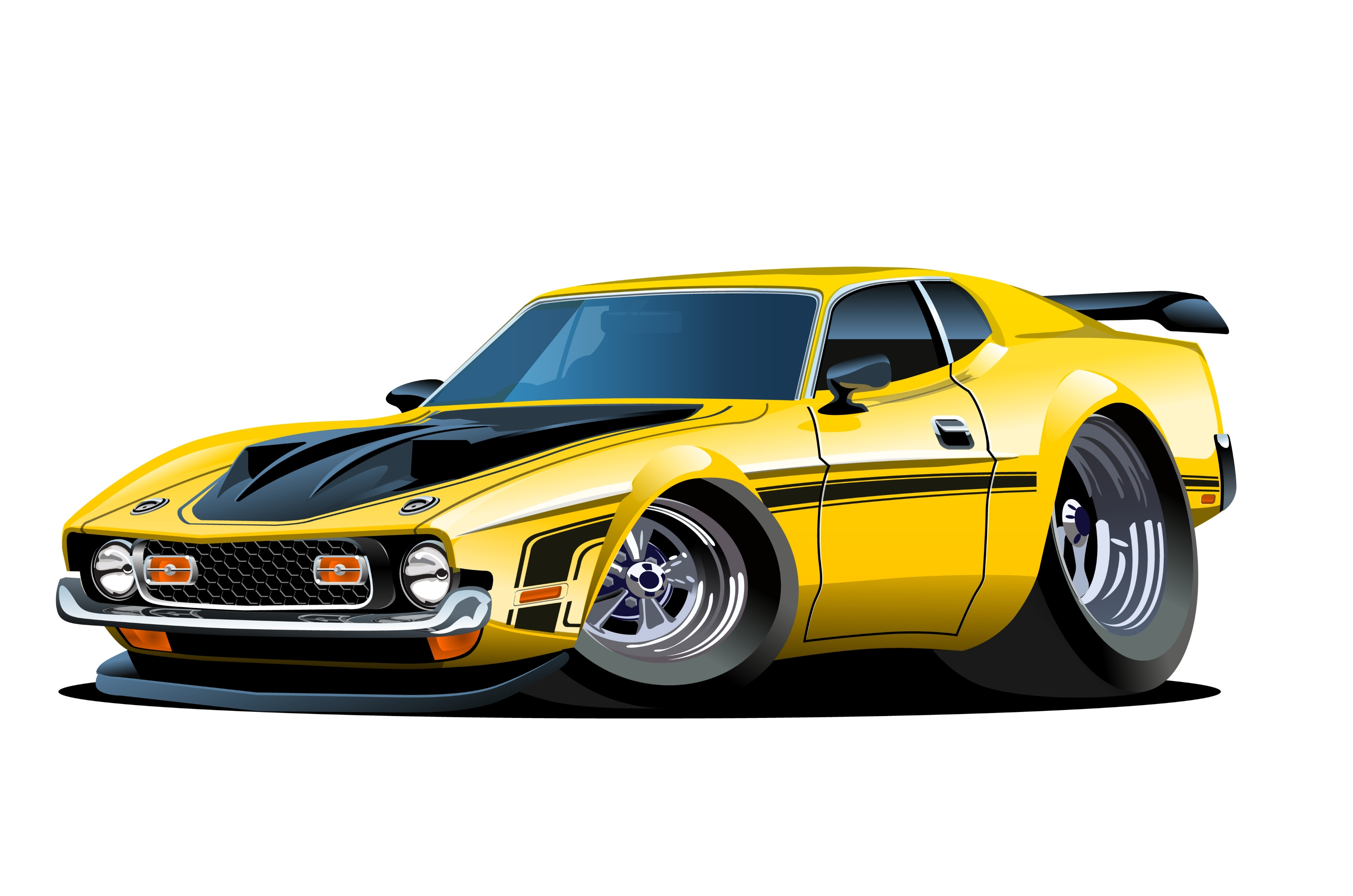 Cartoon retro car, a Transportation Illustration by Mechanik