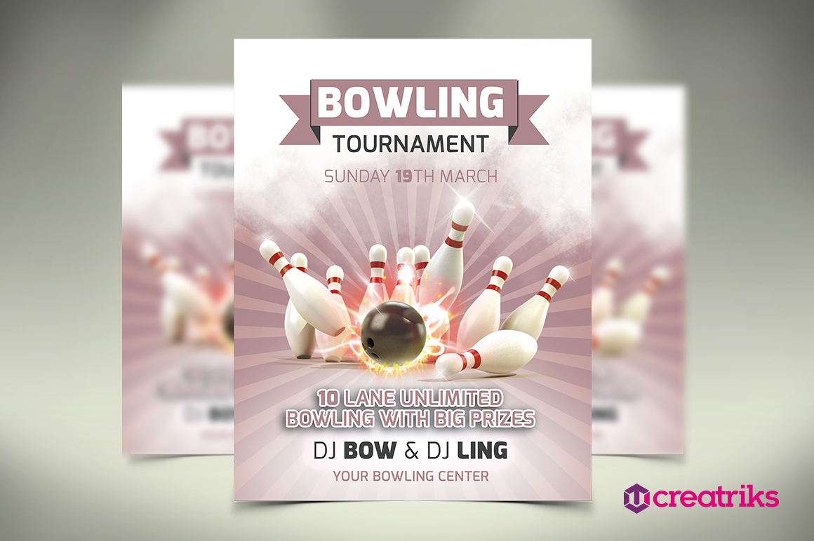 Bowling Flyer, a Flyer Template by Creatricks