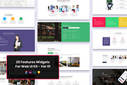 25 Features Widgets for Web UI Kit, an UI Kit Template by 3djagan