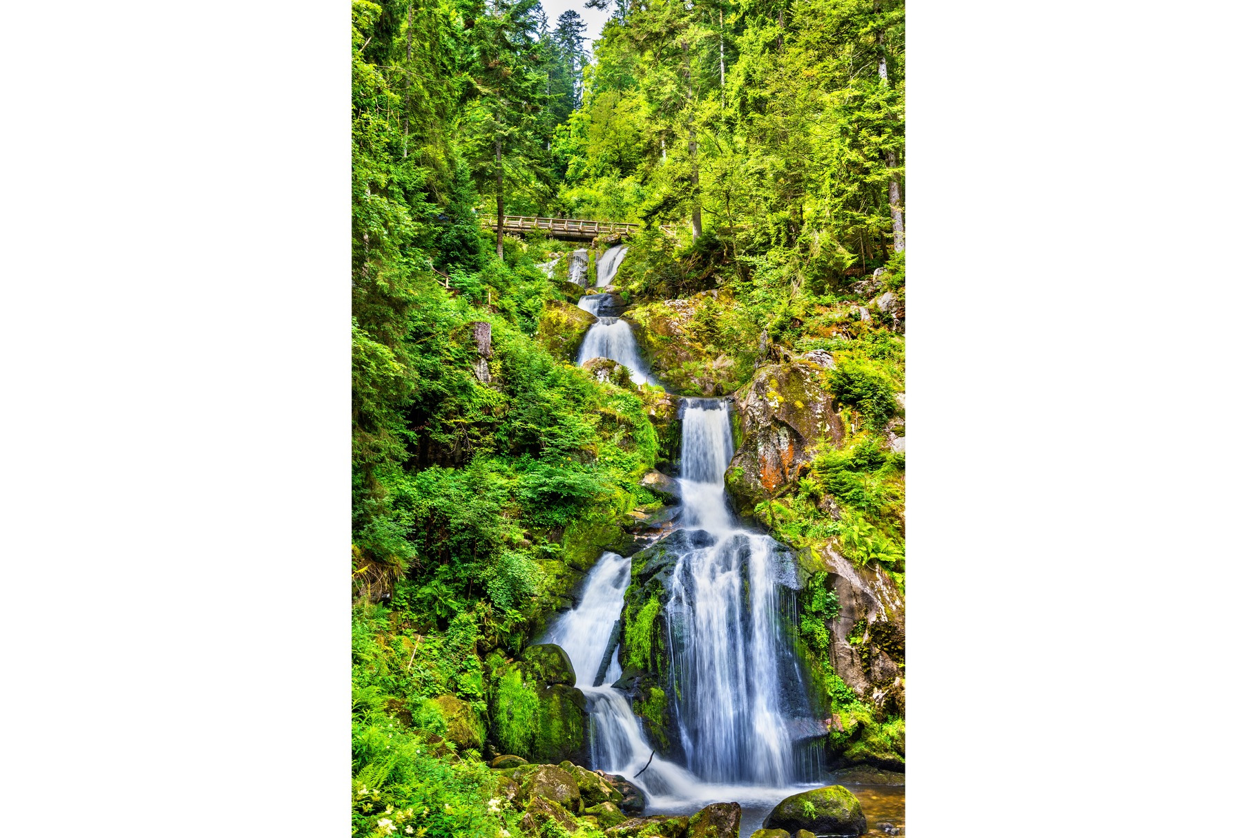 Triberg falls one of the highest waterfalls in germany containing river ...