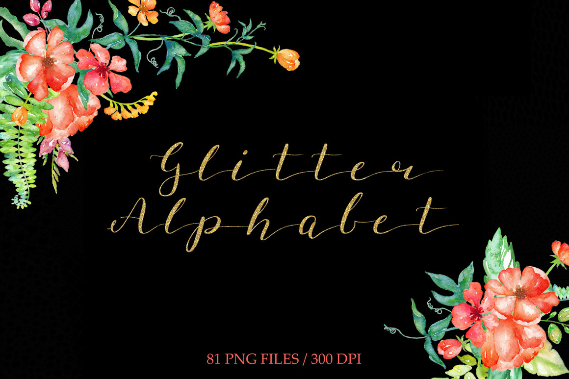Gold glitter alphabet clipart, an Object Graphic by PeDe Designs