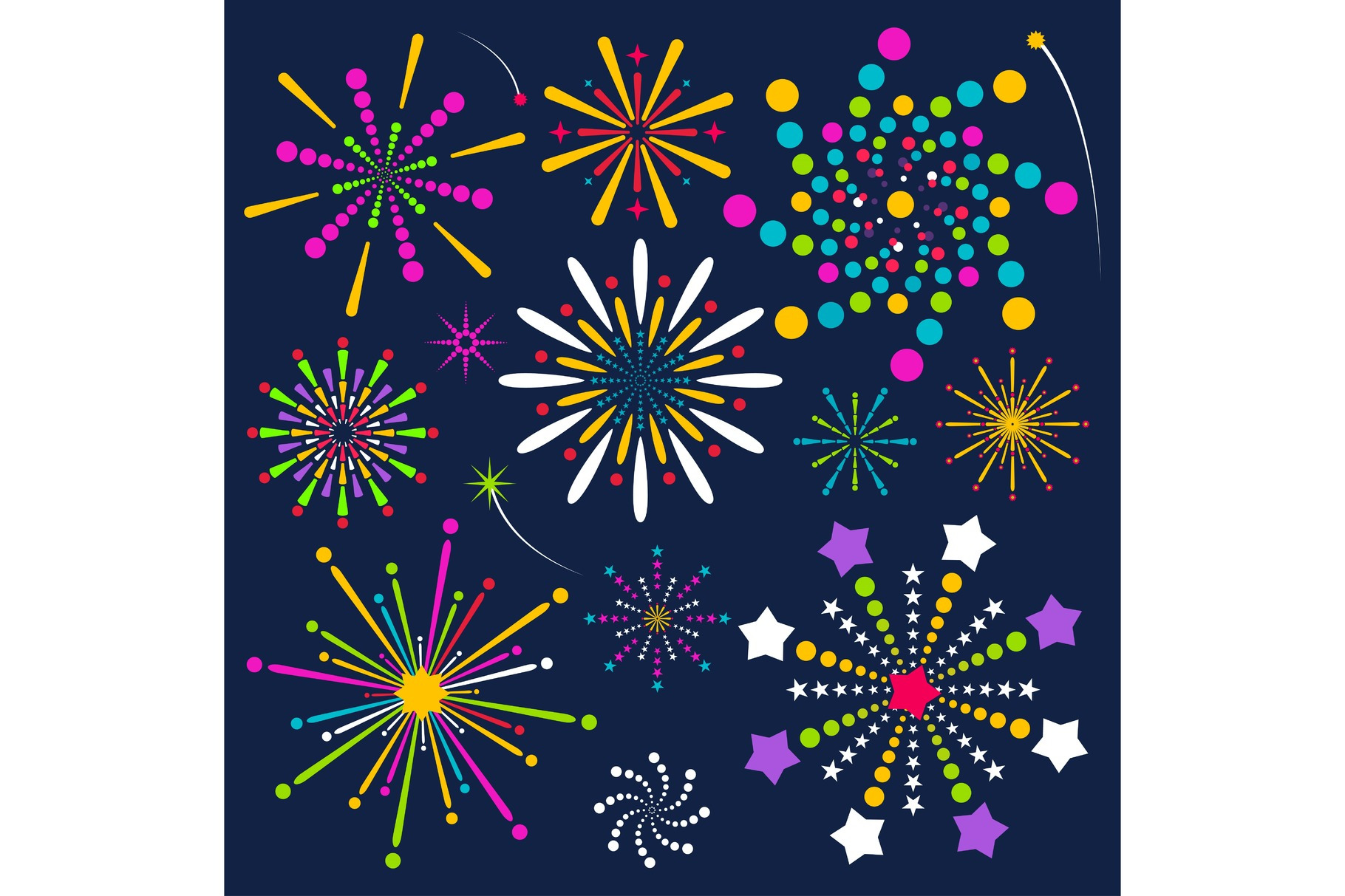 firework bright color set, an Object Graphic by Quarta