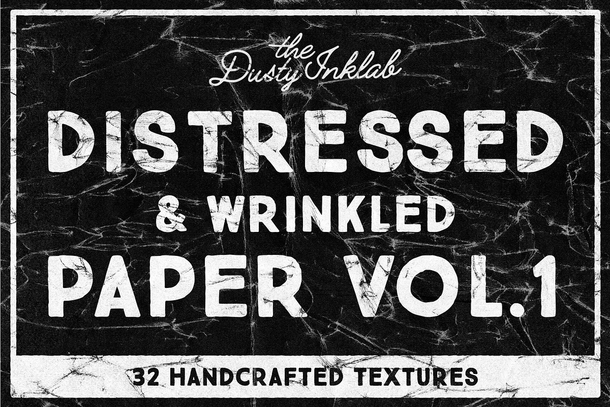 Distressed & Wrinkled Paper Vol. 1, a Texture Graphic by The Dusty Inklab
