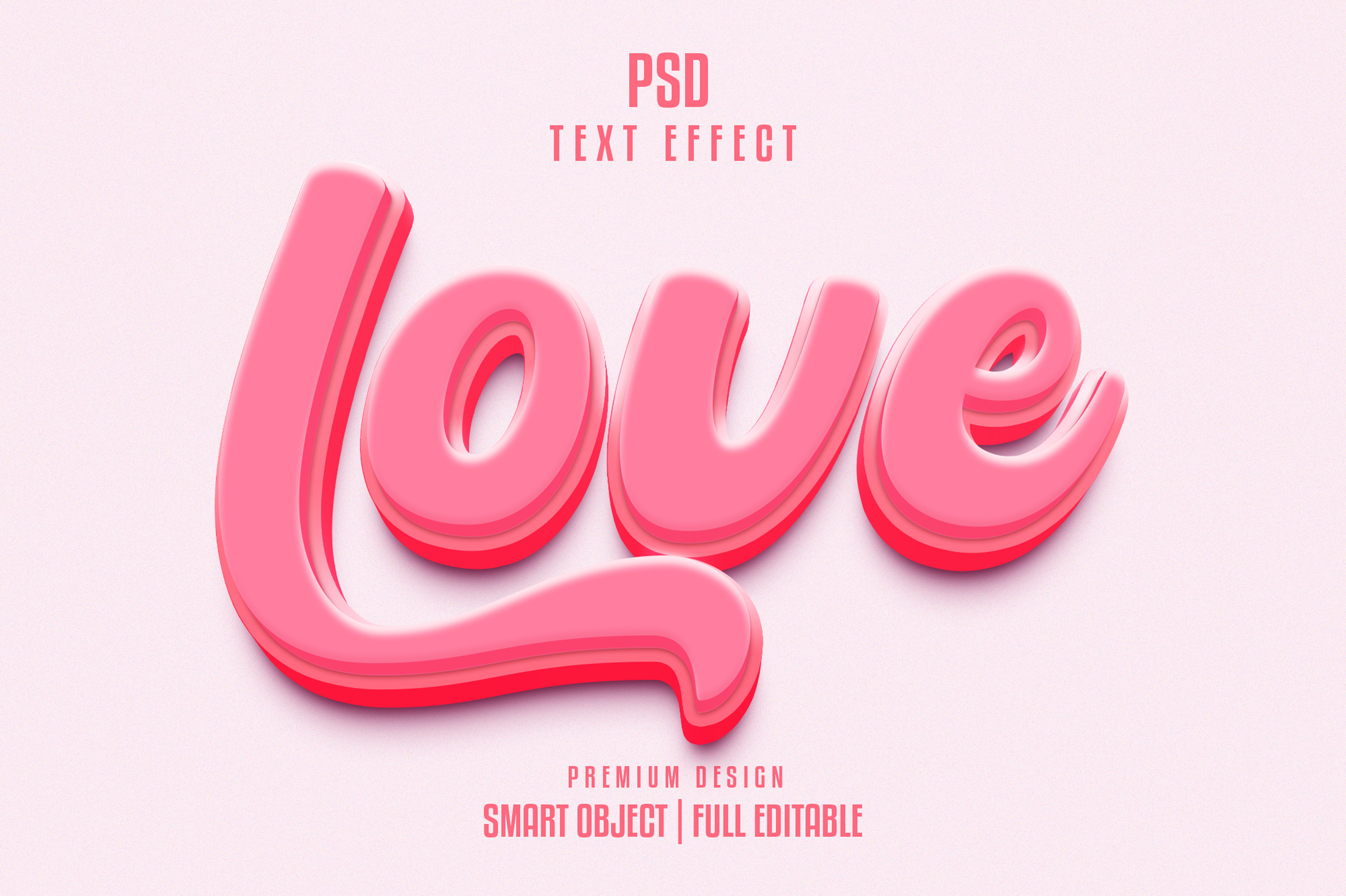 Love Editable 3d text effect, a Layer Style Add-On by himelgfx